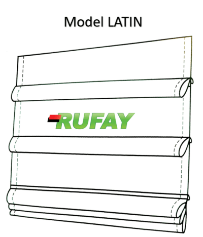 Draperii romane - model LATIN - RUFAY